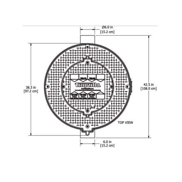 TZ-600-6 Trapzilla Grease Interceptor with 6" Inlet/Outlet - Trapzilla